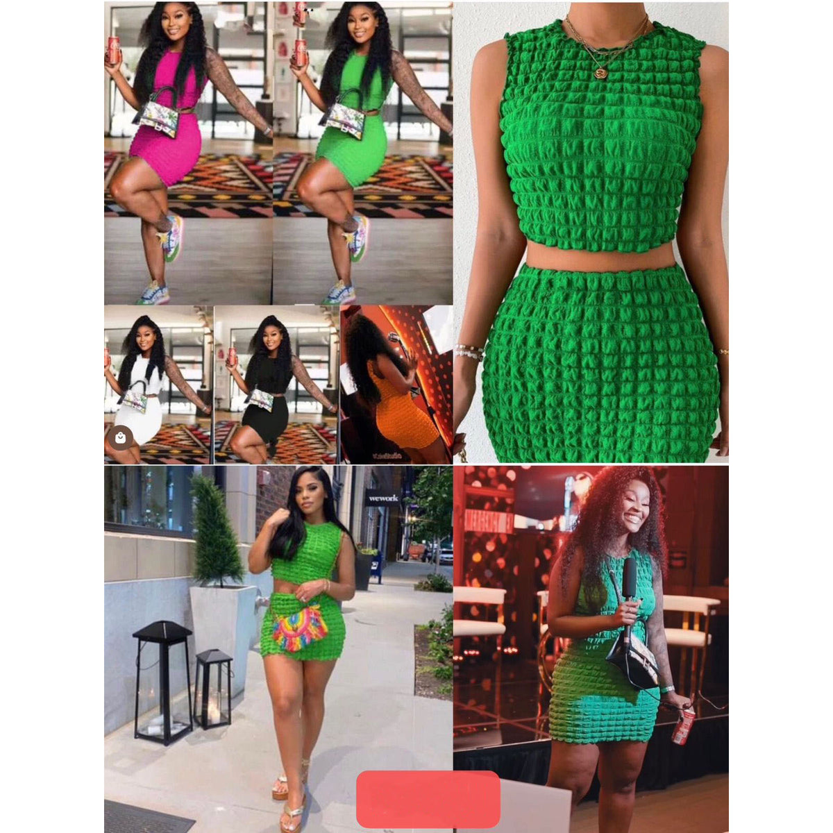 Squared Solid Color Outfit Set — YELLOW SUB TRADING