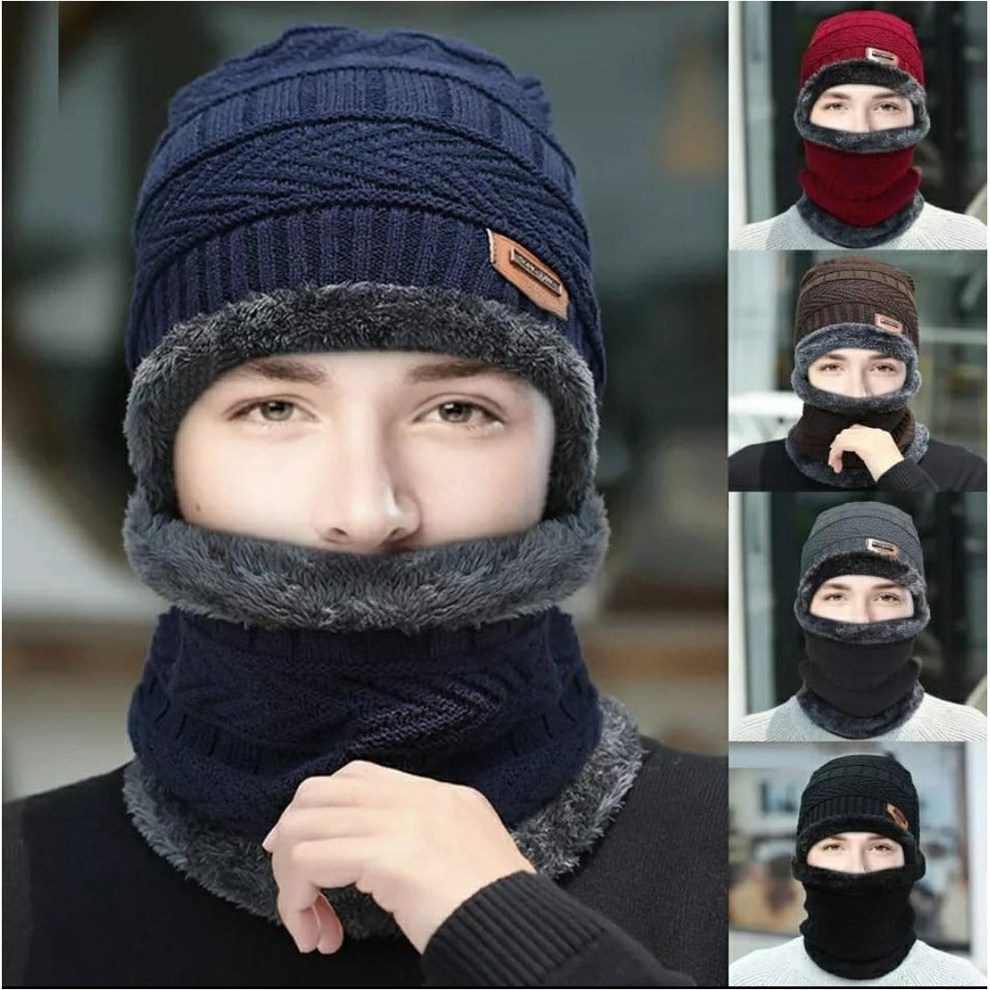 winter wool cap two-piece winter warm set — YELLOW SUB TRADING