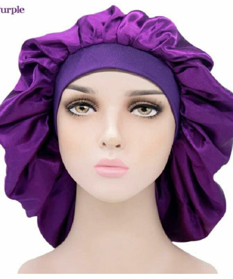 Satin Hair Bonnet Bed Hat Head Cover – YELLOW SUB TRADING