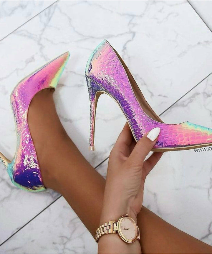 Snake Pattern High Heel Shoes – YELLOW SUB TRADING