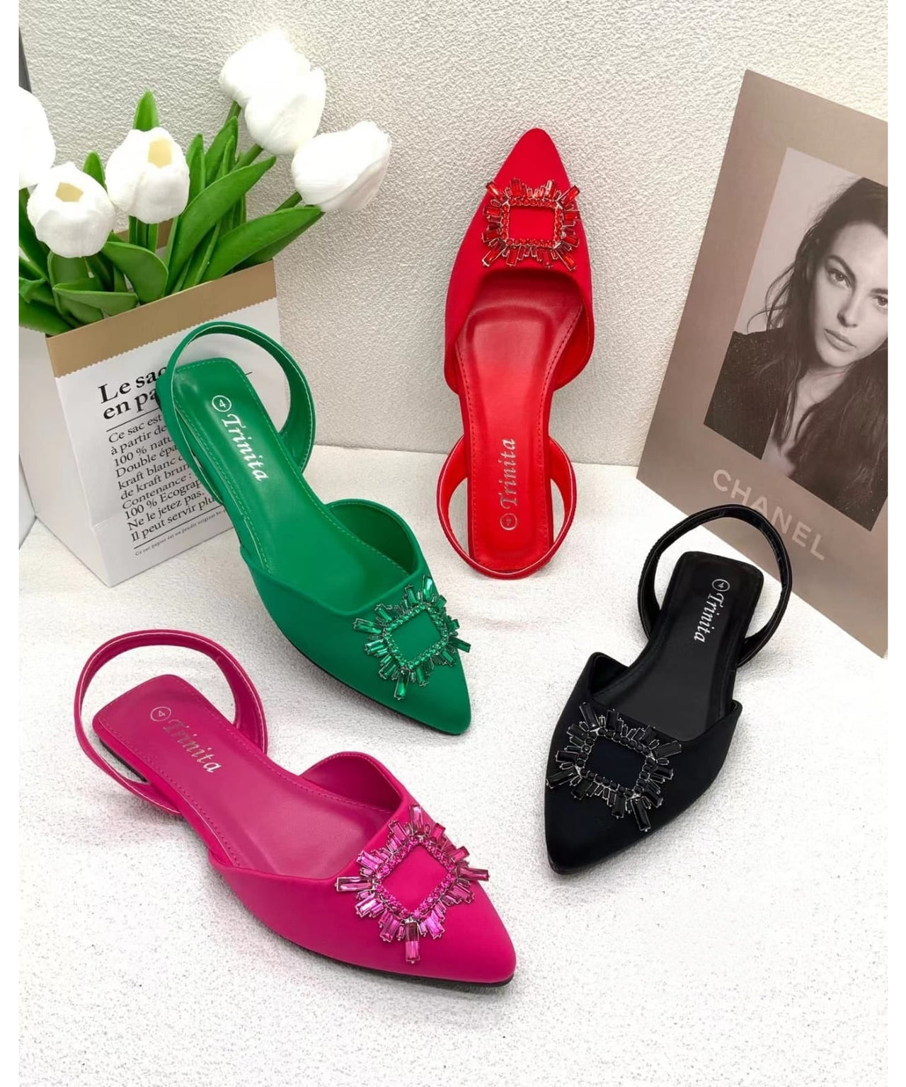 Slingback Slides Flat Sandals – YELLOW SUB TRADING