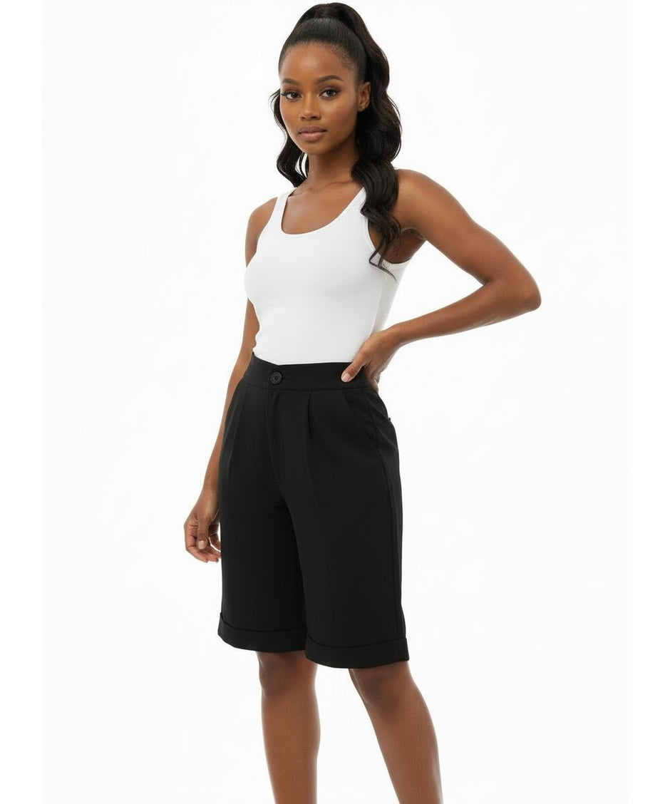 High-Waisted Formal Short Pant – YELLOW SUB TRADING